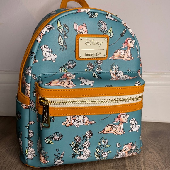 Loungefly | Bags | Loungefly Disney Bambi Forest Floral Mini Backpack ...